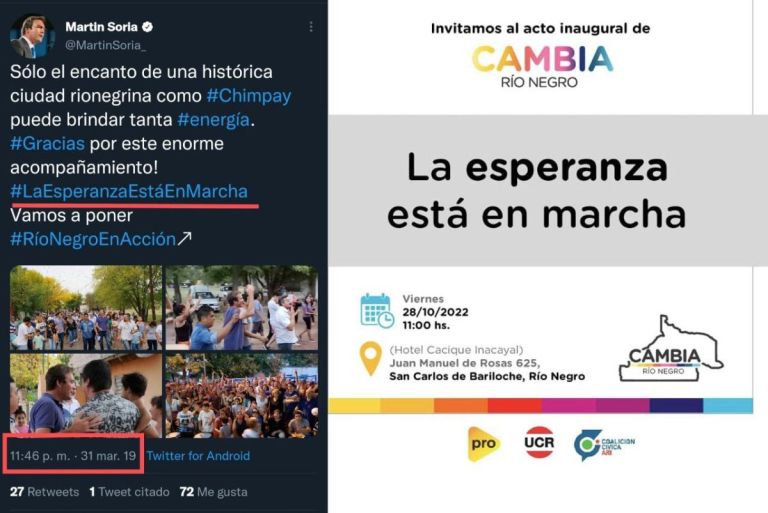 ¿Coincidencia o plagio? JxC usó un slogan de Martín Soria | ANR