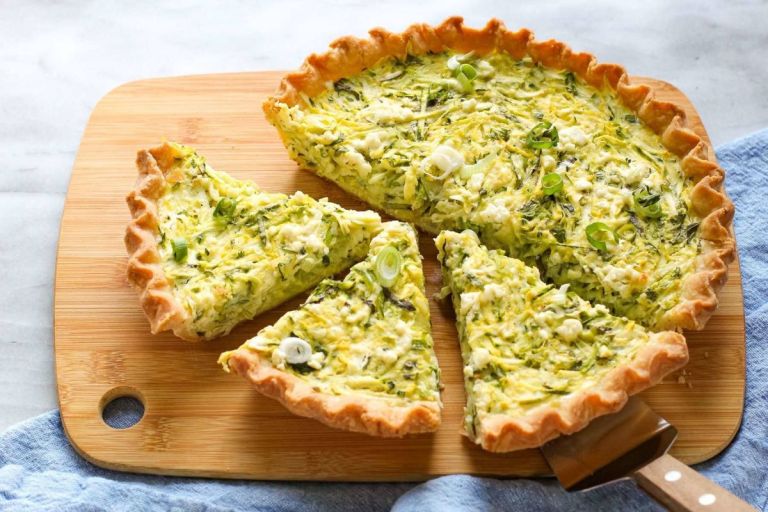 Paso a paso para hacer una tarta de zapallitos y garbanzos, ¡riquísima ...